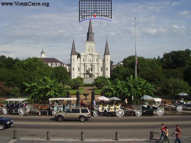 on Decatur St. at Jackson Square